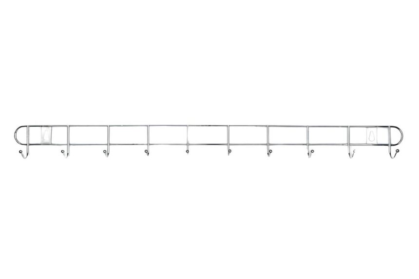 Perchero de pared metálico 10 perchas – bubugao-